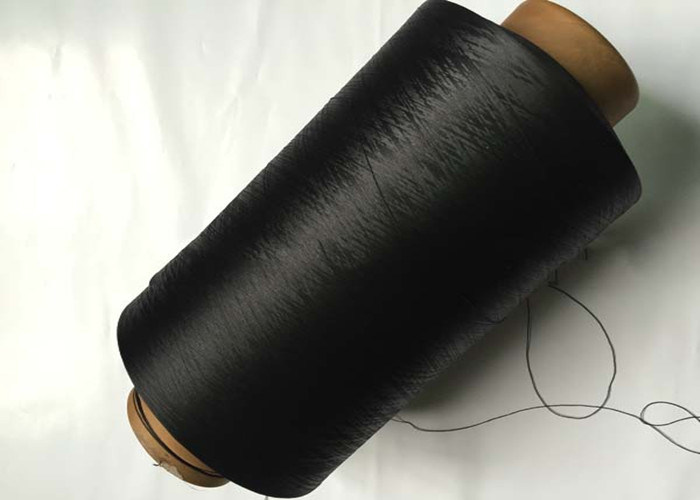 Black A Grade Polyester DTY Yarn , Draw Textured Yarn 150D / 48F /2 SD HIM S+Z Twist