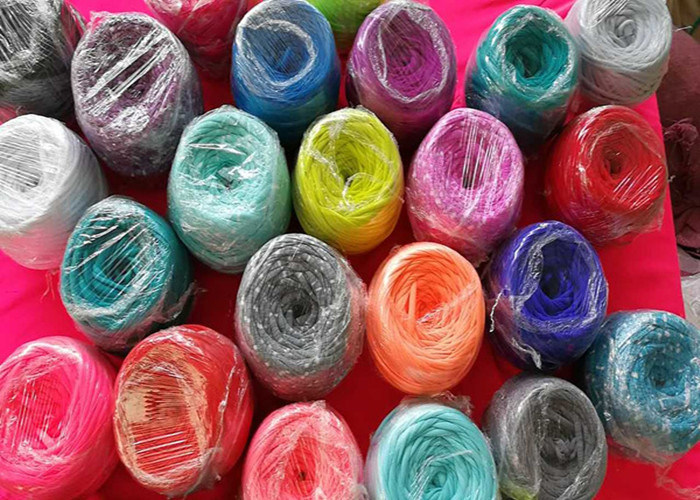 250G DIY Fancy Knitting Yarn For Hand Woven Cushion , 100% Polyester ...