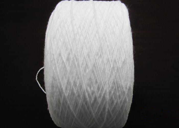 Raw White Ring Spun 100 Polypropylene PP Thread Yarn 0.8g- 1g / m ...
