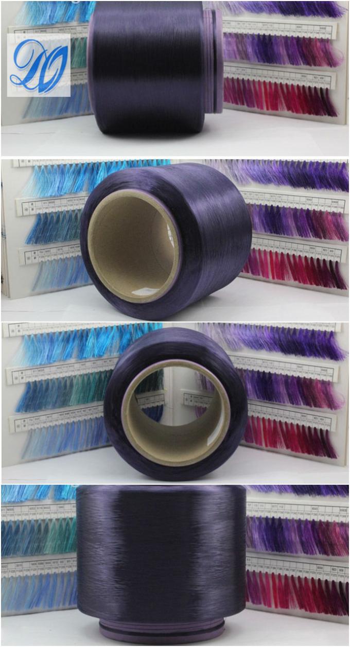 Light Color 150D / 48F Polypropylene PP Yarn , 300D draw textured yarn ...